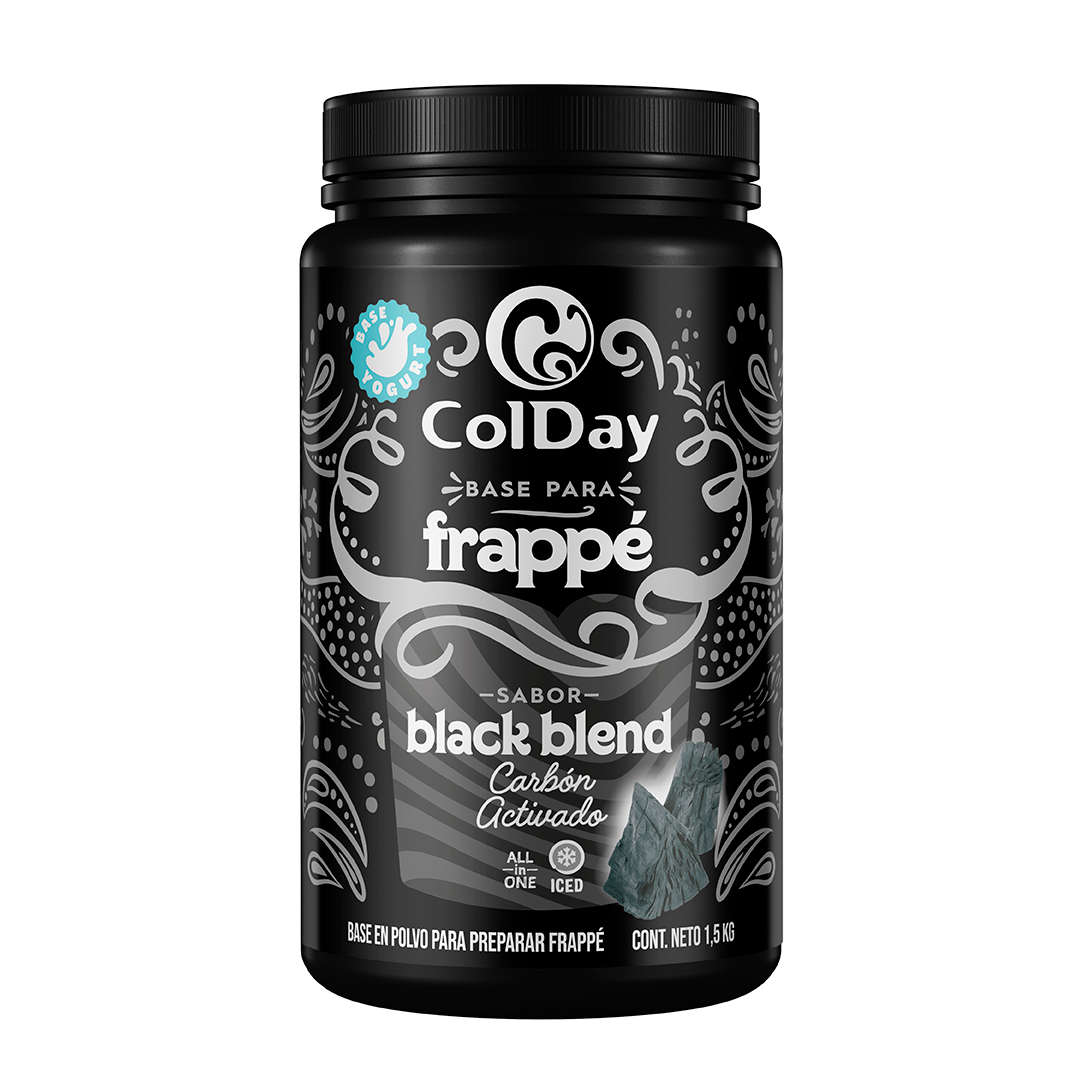 Base en Polvo para Frappe – Carbón Activado 1.5kg – COLDAY