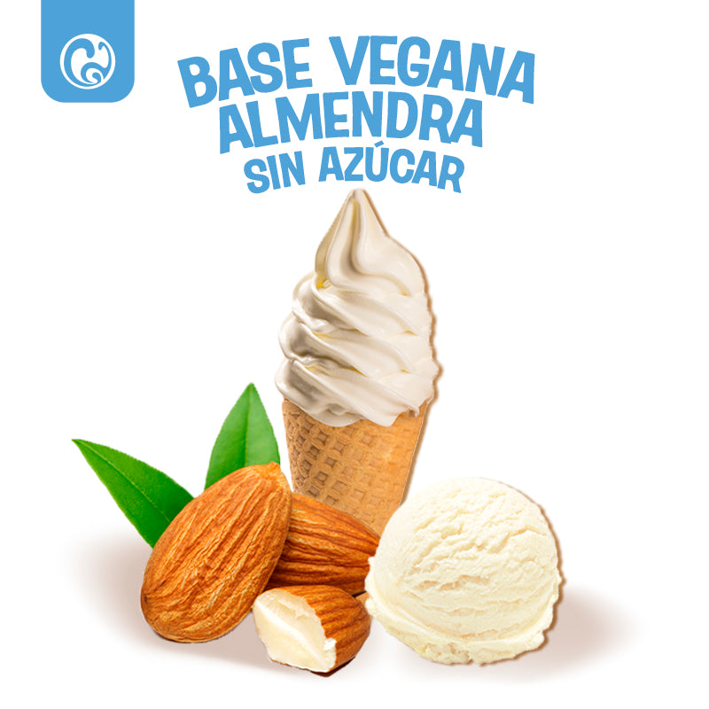 Base para helado vegano sin azúcar sabor Almendra – COLDAY